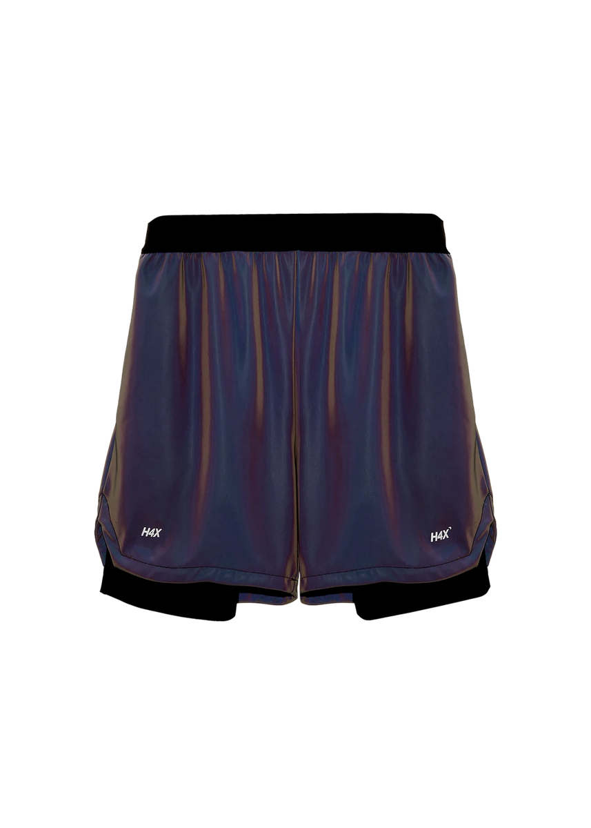 H4X CYBER ATHLETICS REFLECTIVE IRIDESCENT SHORTS